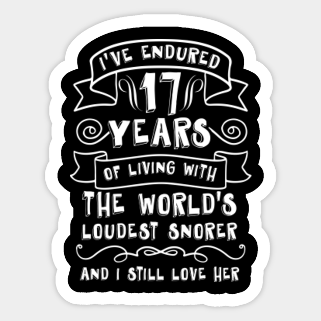 17th Wedding Anniversary Gifts 17 Wedding Sticker TeePublic 17th-wedding-anniversary-gifts-17-wedding-sticker-teepublic